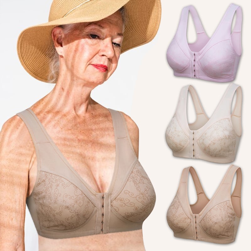 Design for Senior Front Closure Cotton Bra – Katml