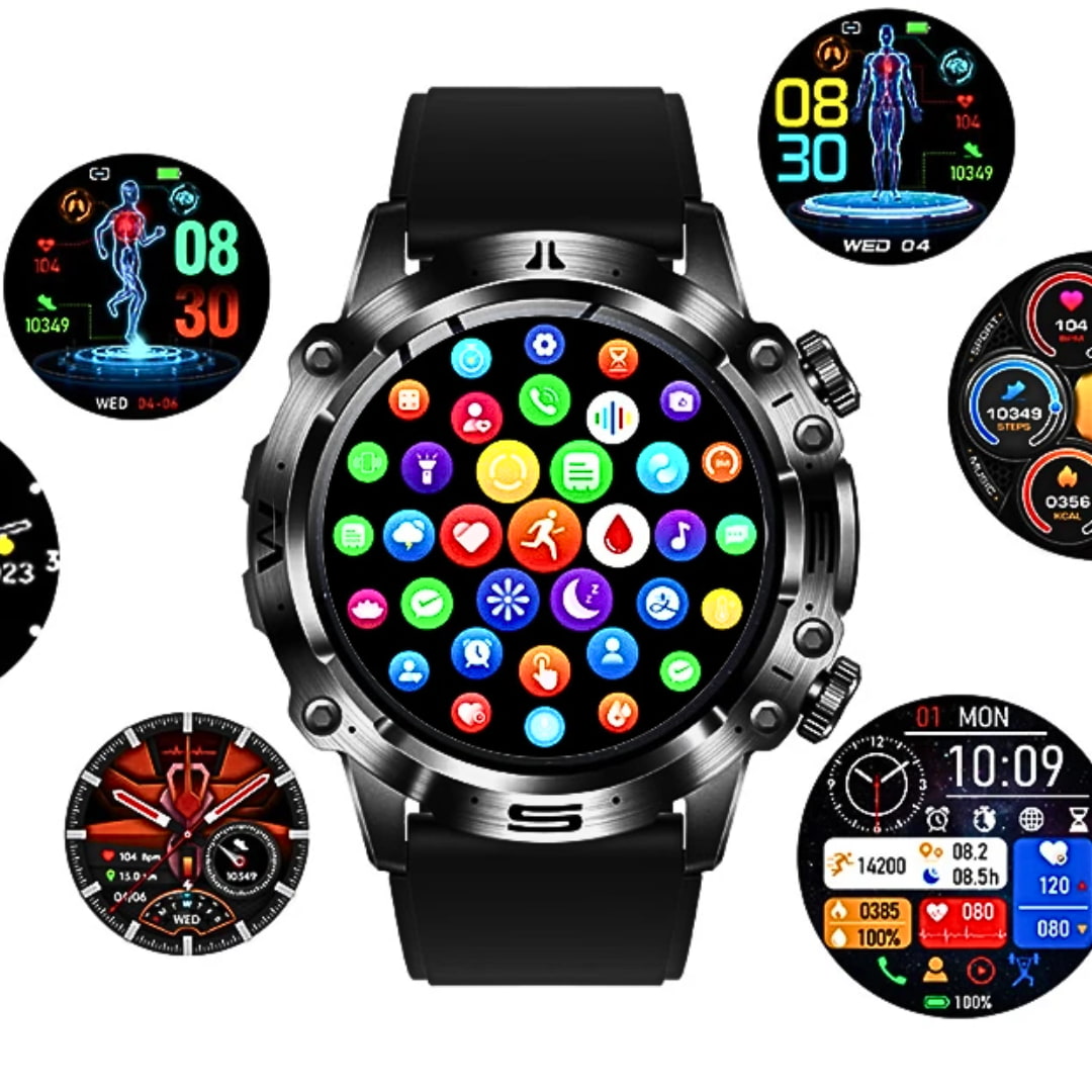 The AI LifeWatch – ECG Blood Sugar Blood Pressure Smart Watch – Katml