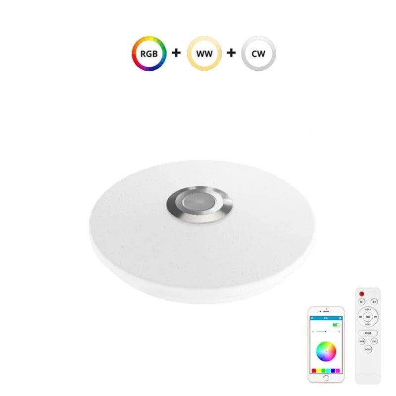LED Music Ceiling Light – Dimmable Music Light, RGB Color Changing Lig ...