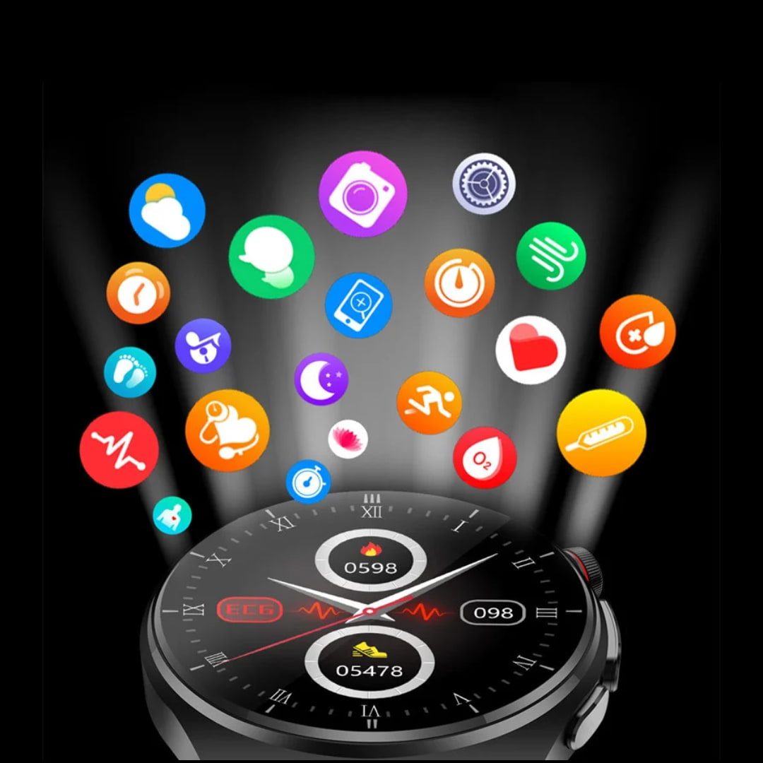 The AI LifeWatch – ECG Blood Sugar Blood Pressure Smart Watch – Katml